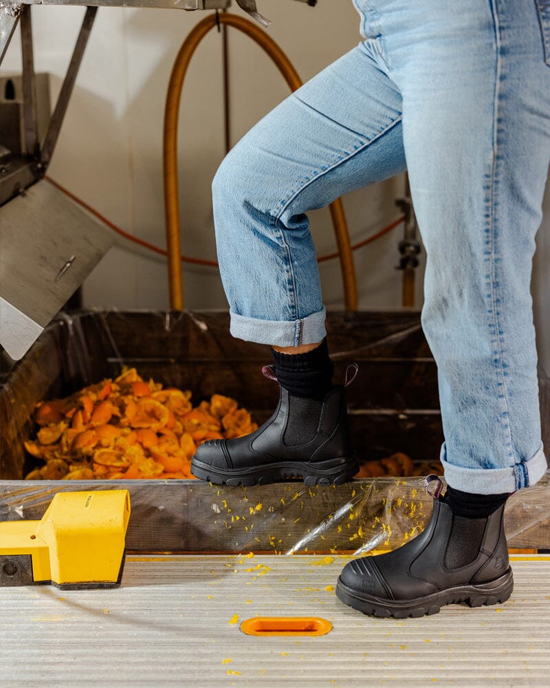 Steel Blue Ladies Hobart Scuff Safety Boot - Black | Buy Online