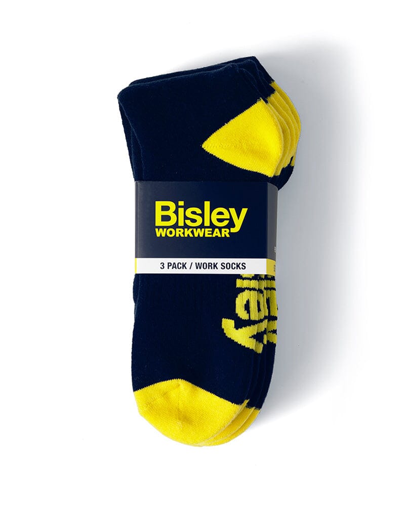 Bisley Work Socks 3 Pack - Navy | Buy Online