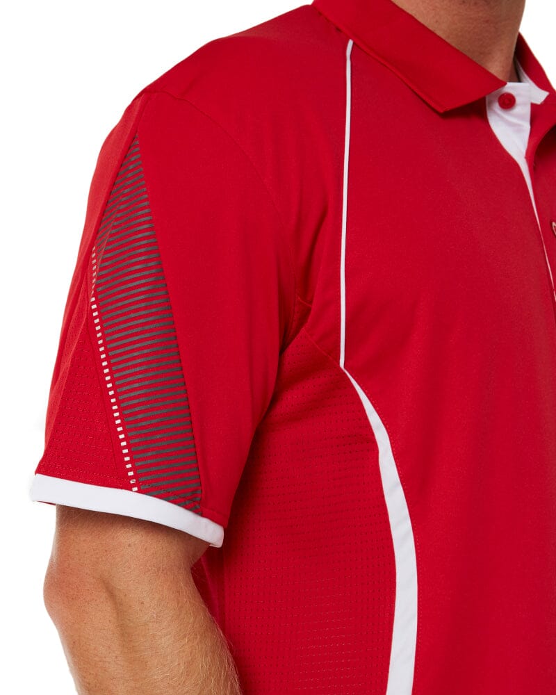 Biz Collection Razor Polo - Red/White | Buy Online