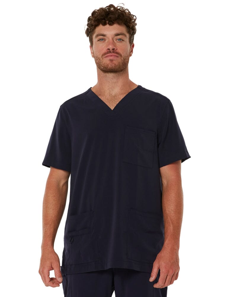 Biz Collection Avery V Neck Scrub Top - Midnight Navy | Buy Online