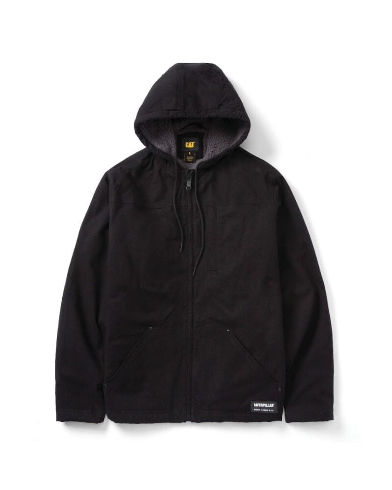 Caterpillar Hooded Sherpa Lined Jacket - Black | Buy Online