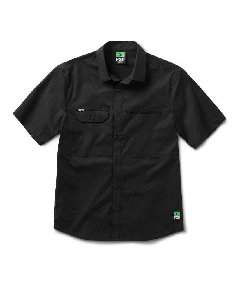 FXD SSH-3 Vented Tech Short Sleeve Shirt - Black | Buy Online
