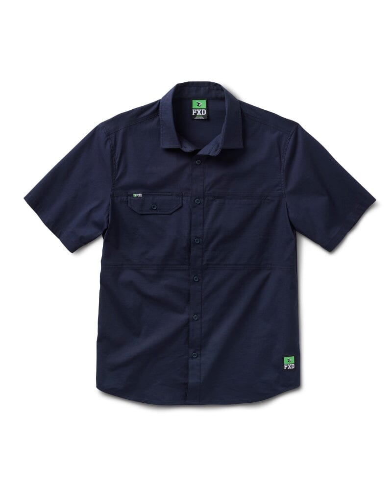 FXD SSH-3 Vented Tech Short Sleeve Shirt - Navy | Buy Online