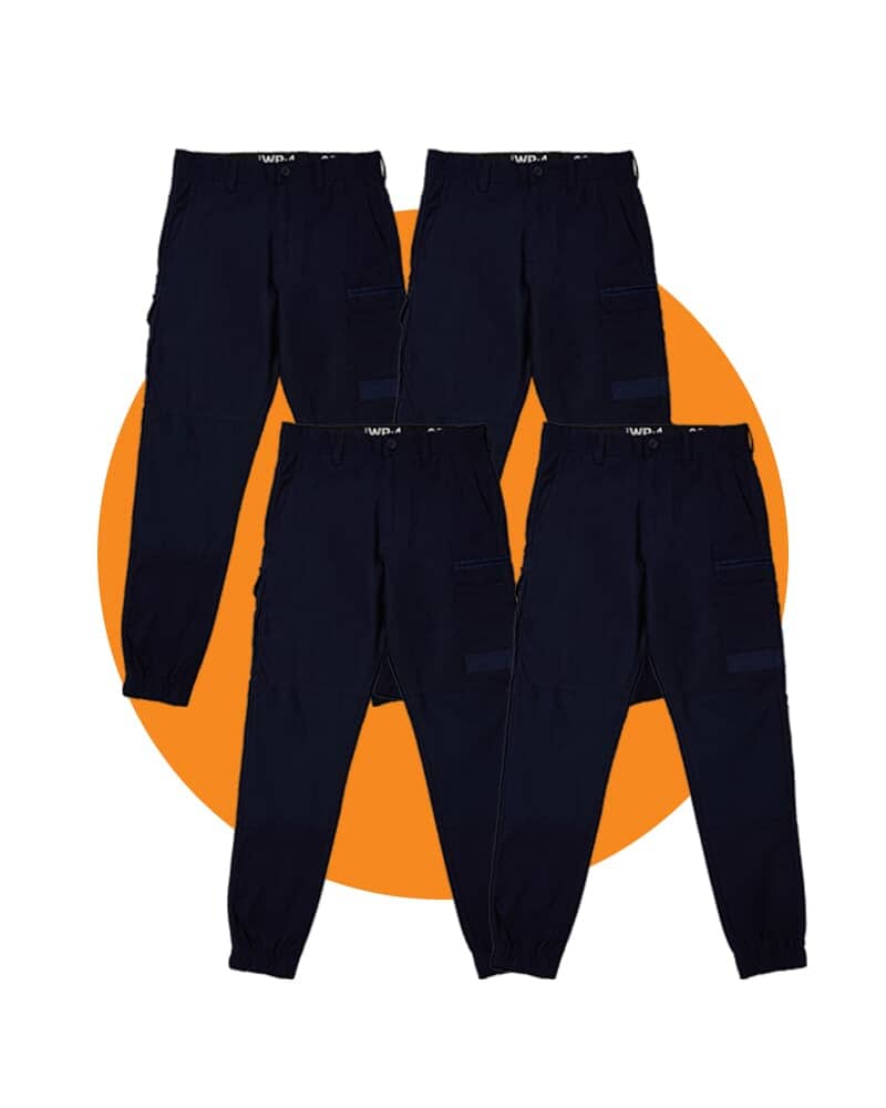 FXD Tradies WP-4 Stretch Cuffed Work Pants 4 Value Pack - Navy | Buy Online