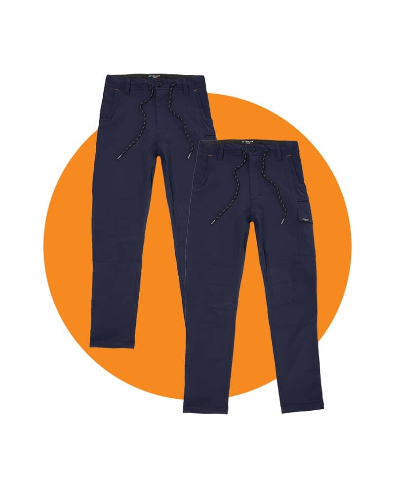 Jetpilot Tradies Jet-Lite Utility Pant Value Pack - Ink | Buy Online