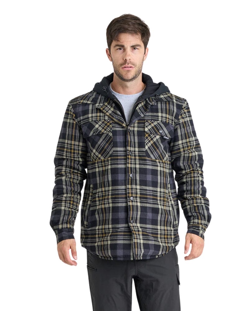 Jetpilot Quilted Flannel Jacket - Grey | Buy Online