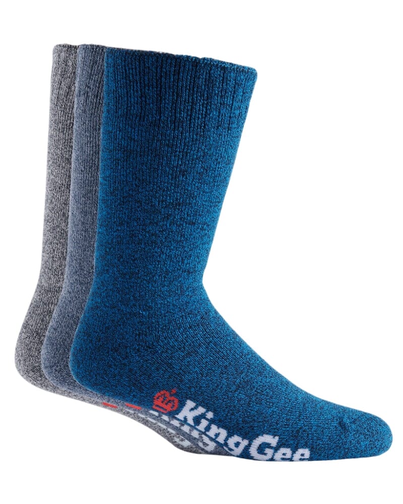King Gee Bamboo 3pk Work Socks - Multi | Buy Online