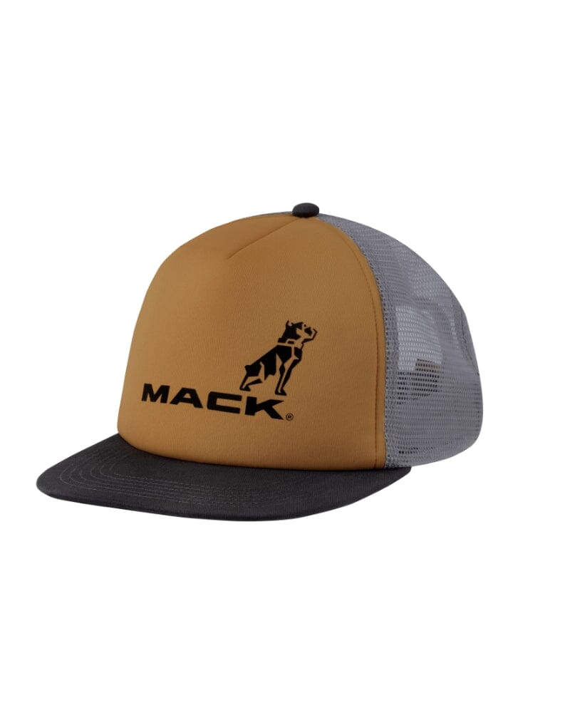Mack Firm Flat Brim Trucker Hat - Tan/Steel/Black | Buy Online
