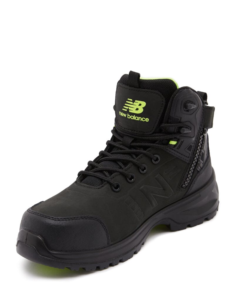 New Balance Calibre Zip Side Safety Boot - Black | Buy Online