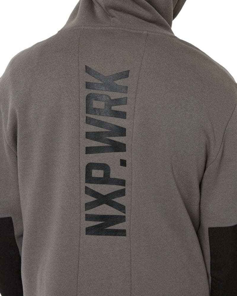 NXP.WRK Blueprint Dual Curved Hoodie - Charcoal | Buy Online