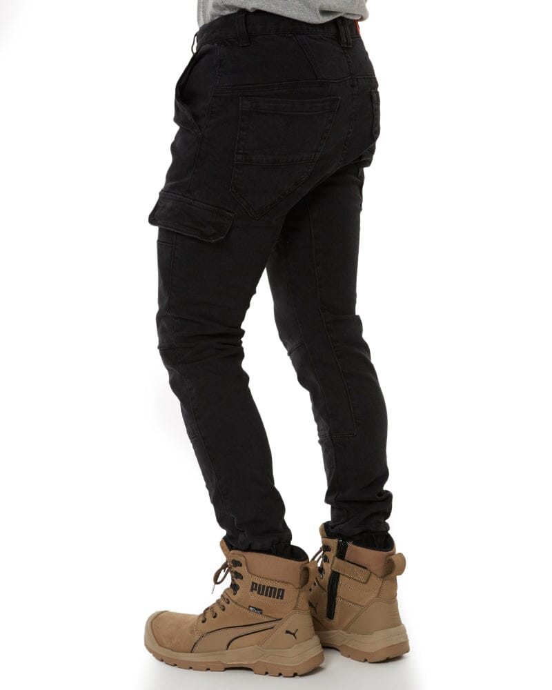 NXP.WRK Dozer Slim Fit Jogger Work Jean - Vintage Black | Buy Online