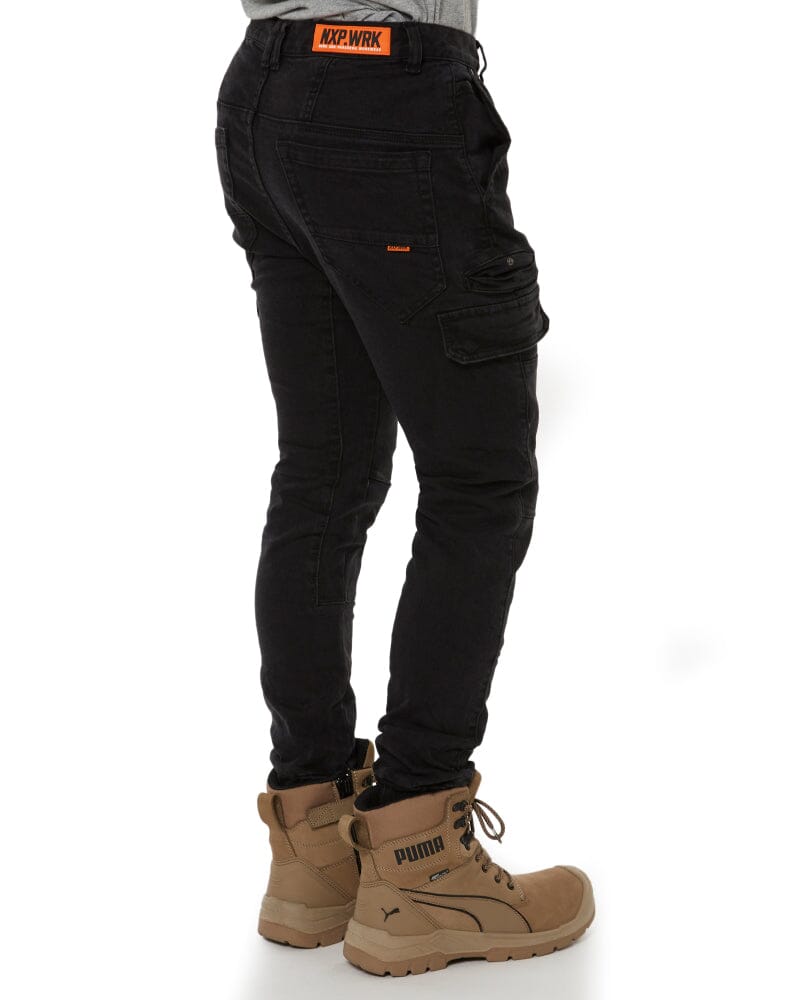 NXP.WRK Dozer Slim Fit Jogger Work Jean - Vintage Black | Buy Online