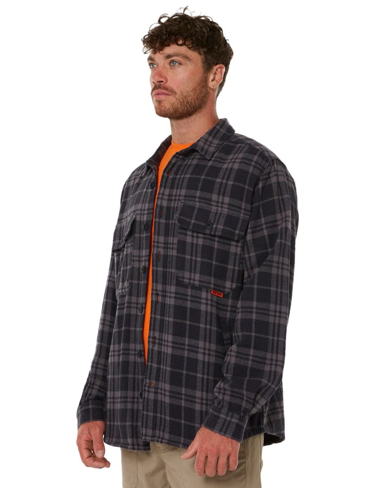 NXP.WRK Platform Worker Shirt - Black Check | Buy Online