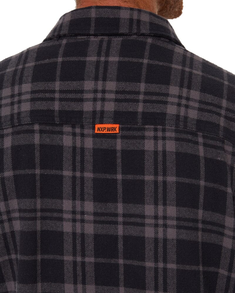 NXP.WRK Platform Worker Shirt - Black Check | Buy Online