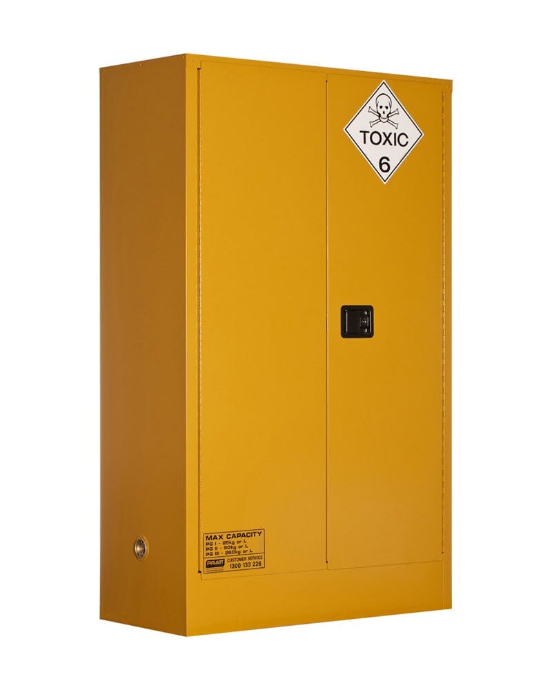 Pratt Safety Toxic Substance Storage Cabinet 250L 2 Doors 3 Shelves ...