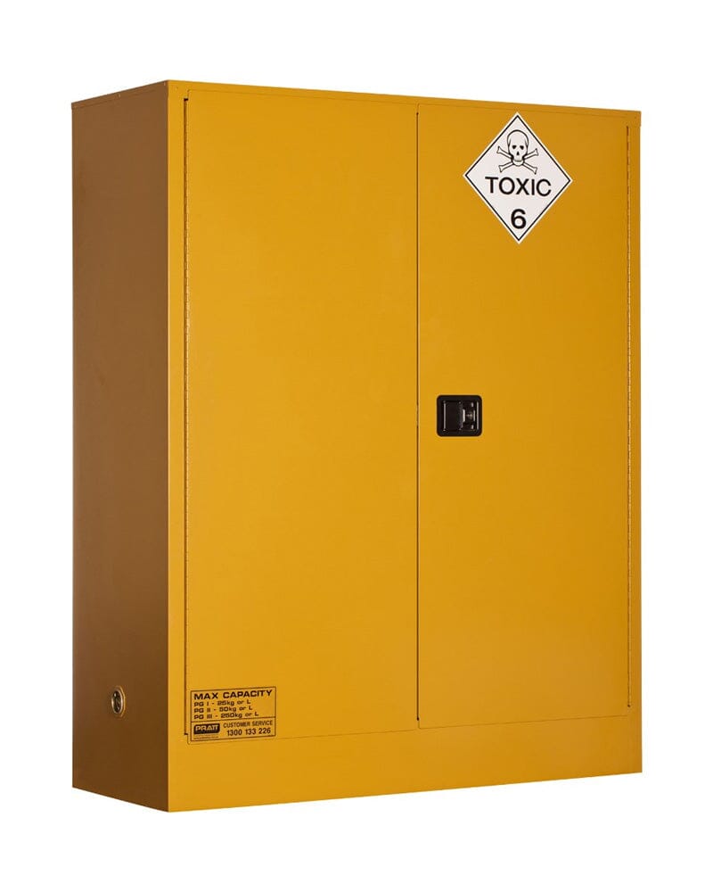 Pratt Safety Toxic Substance Storage Cabinet 250L XL 2 Doors 3 Shelves ...