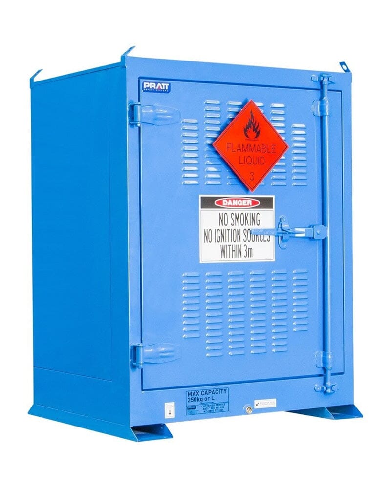 Pratt Safety Dangerous Goods Outdoor Storage Cabinet 250L 1 Door 2 ...