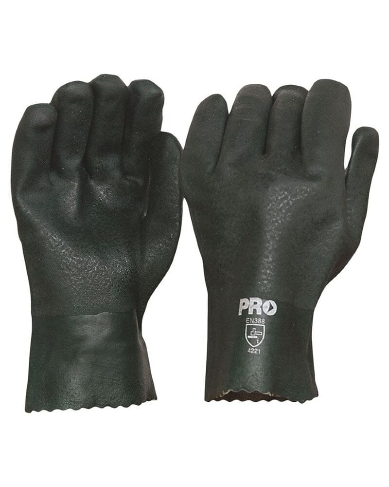 ProChoice 27cm Double Dipped PVC Gloves - Green | Buy Online