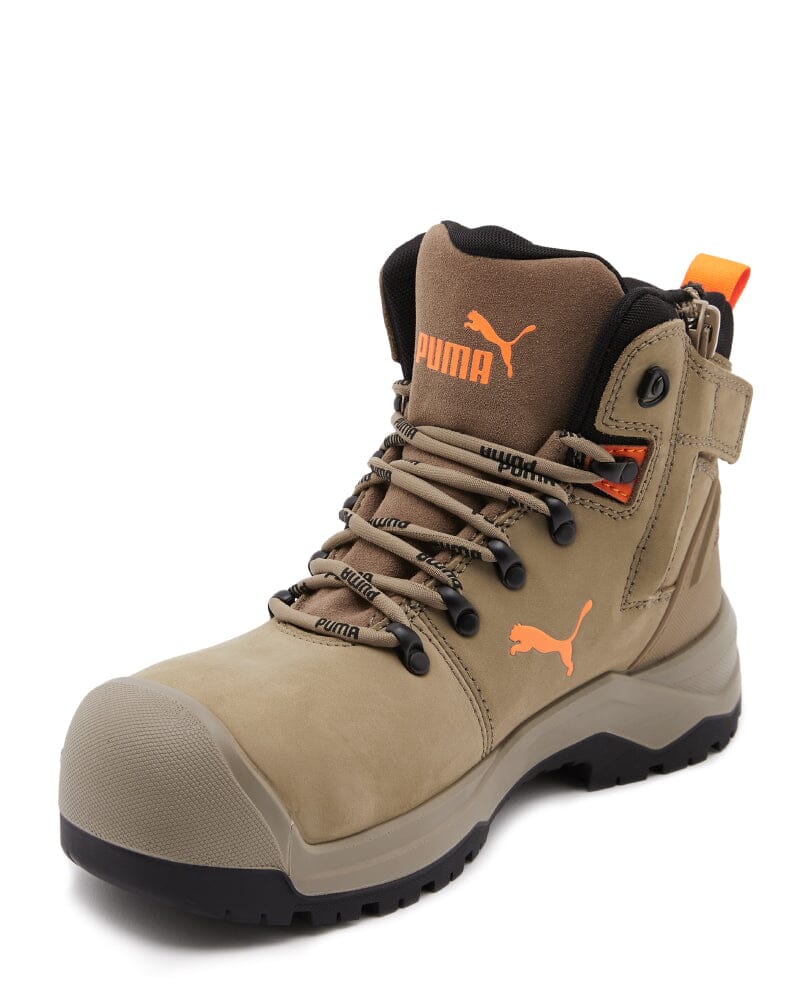 Puma Iron Heavy Duty Mid Cut Safety Boot - Stone | Buy Online