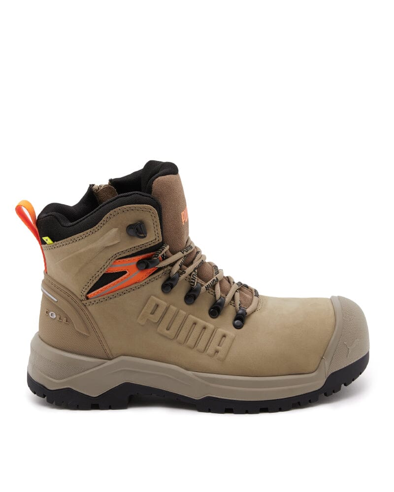 Puma Iron Heavy Duty Mid Cut Safety Boot - Stone | Buy Online