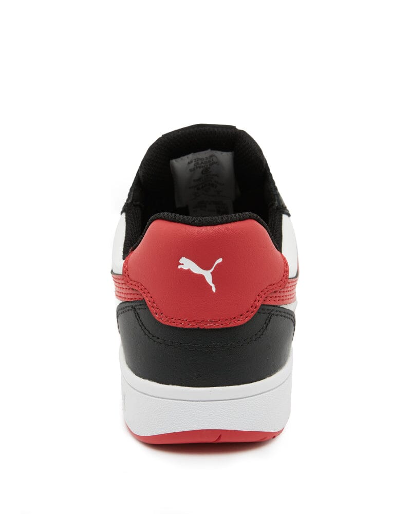 Puma Frontcourt Low Heritage Safety Shoe - Black/Red | Buy Online