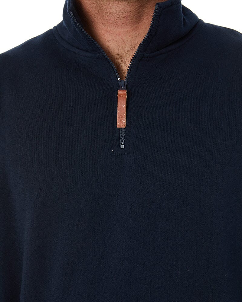 Pilbara Classic Zipper Fleece Pullover - French Navy | Buy Online