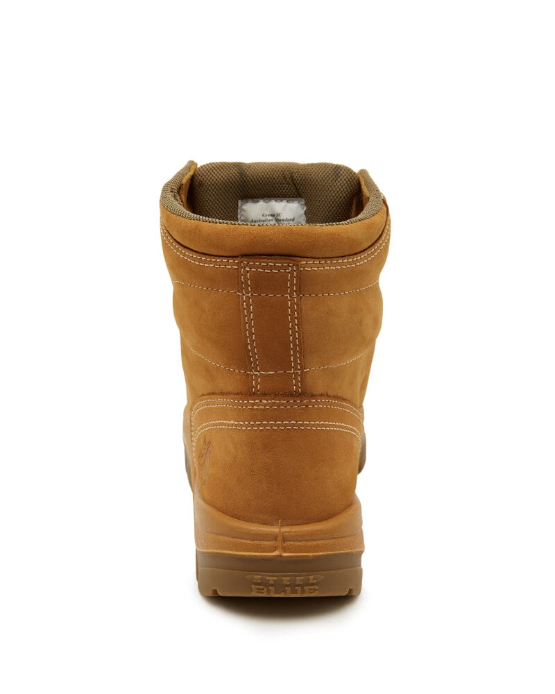 Steel Blue Argyle Lace Up Ankle Boot with Bump Cap - Wheat | Buy Online