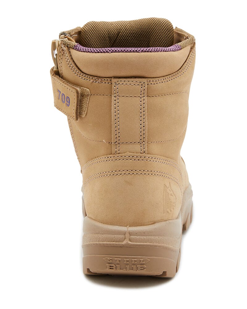 Steel Blue Ladies Argyle Zip Scuff Cap Safety Boot - Sand | Buy Online