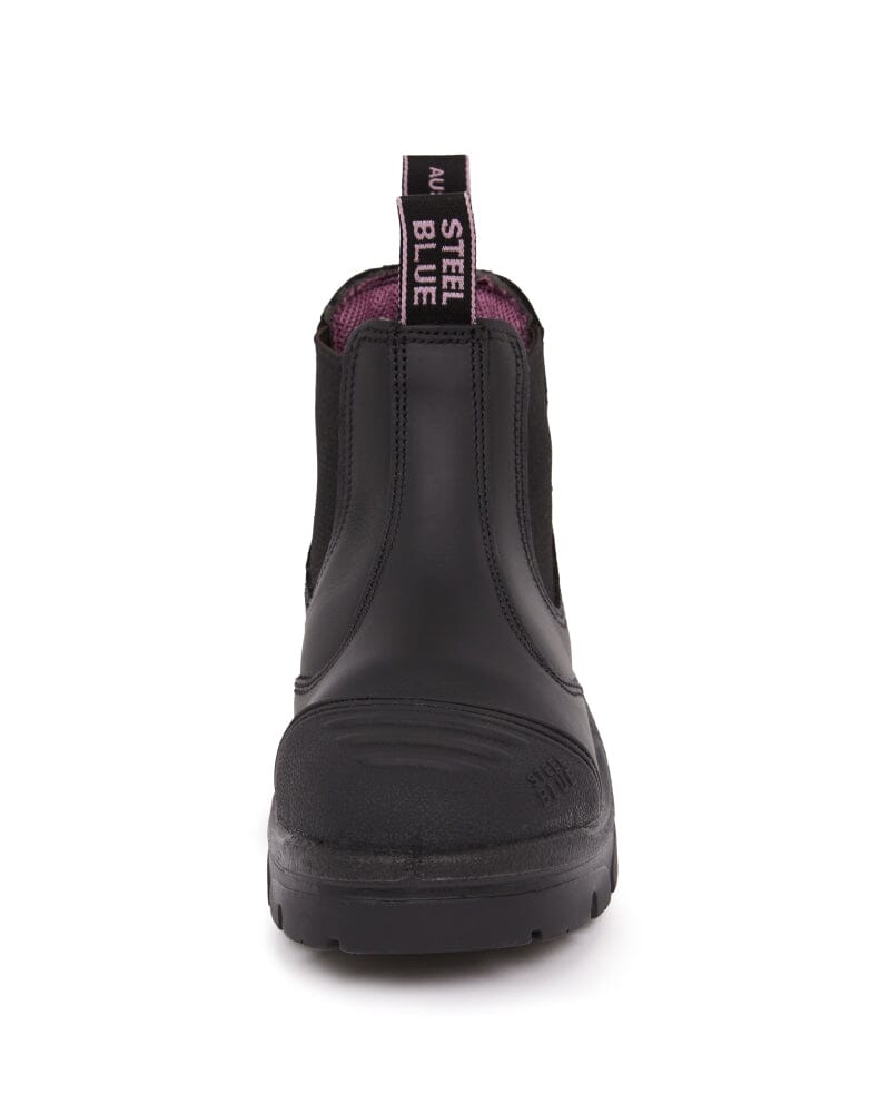Steel Blue Ladies Hobart Scuff Safety Boot - Black | Buy Online