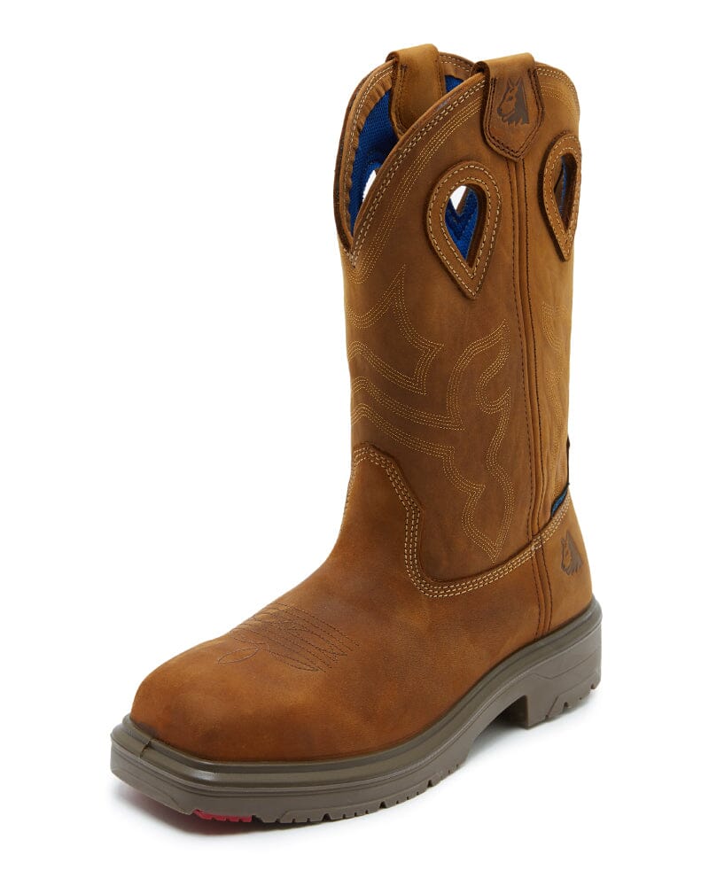 Steel Blue Blue Heeler Square Soft Toe - Distressed Brown | Buy Online