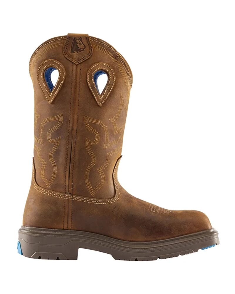 Steel Blue Blue Heeler Square Toe Safety Boot - Distressed Brown | Buy ...