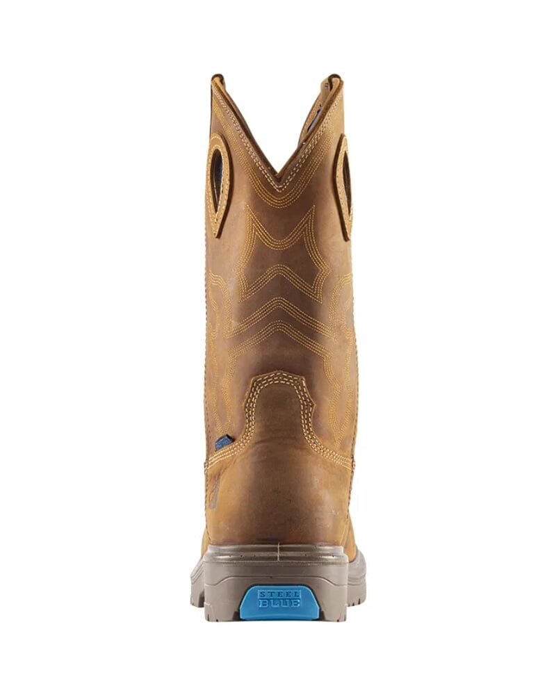 Steel Blue Blue Heeler Square Toe Safety Boot - Distressed Brown | Buy ...