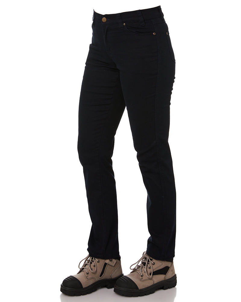 Pilbara Ladies Cotton Stretch Jeans - Ink | Buy Online
