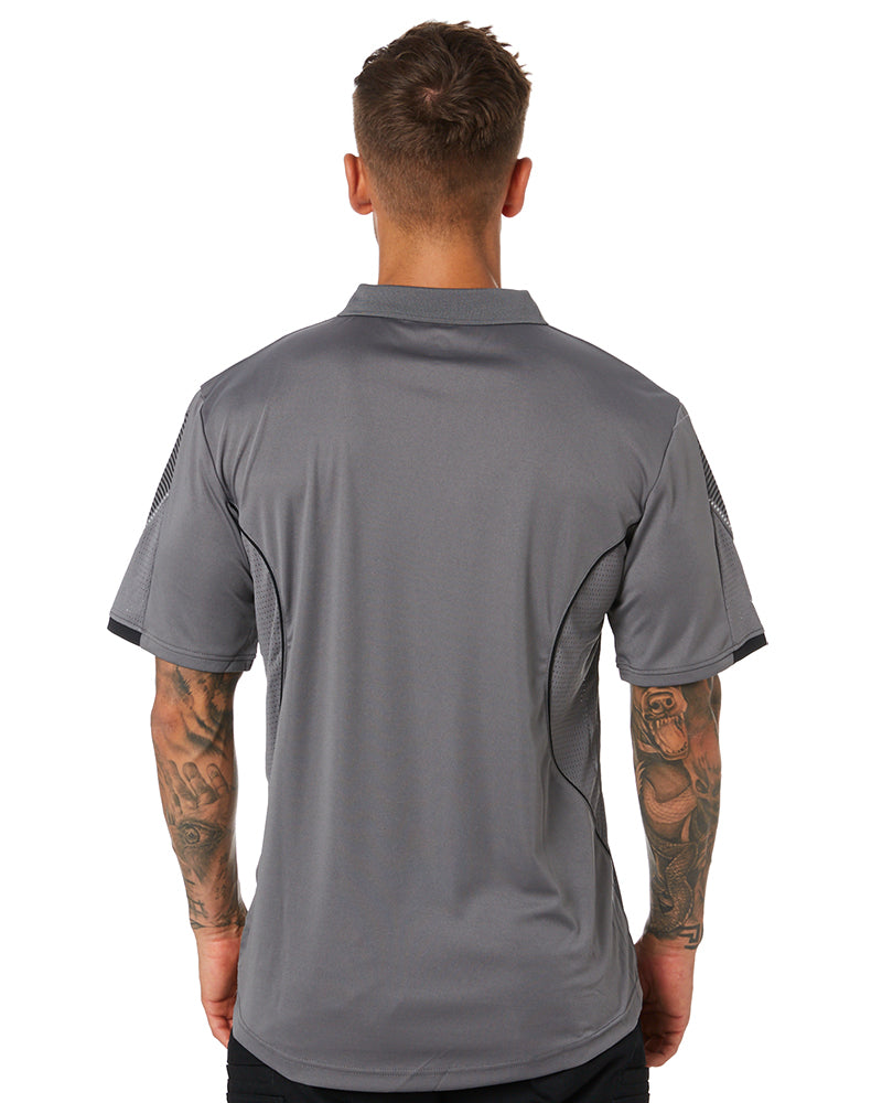 Biz Collection Razor Polo - Ash/Black | Buy Online
