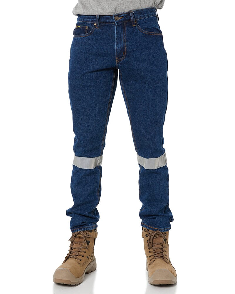 Bisley Taped Rough Rider Denim Jean - Navy | Buy Online