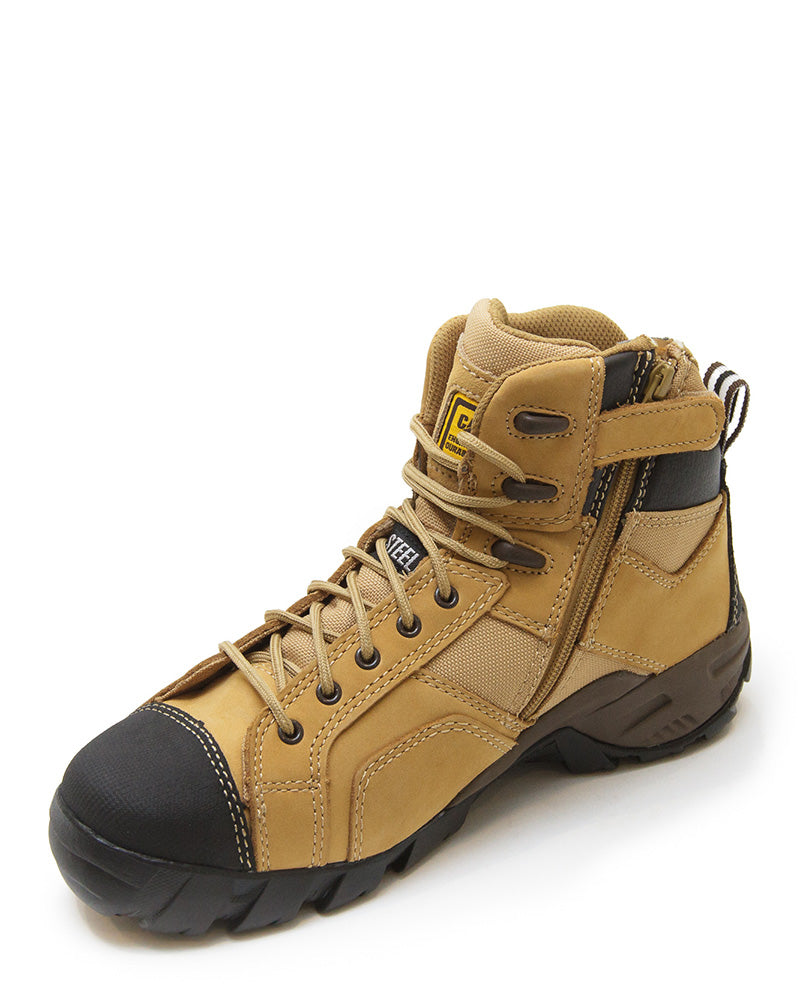 Caterpillar Argon Hi ST Zip Side Boot - Honey | Buy Online
