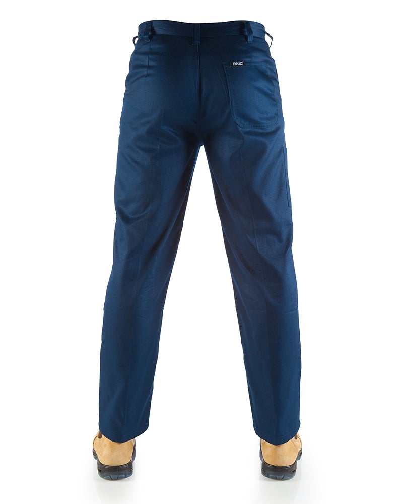 DNC Lightweight Cotton Work Pants - Navy | Buy Online