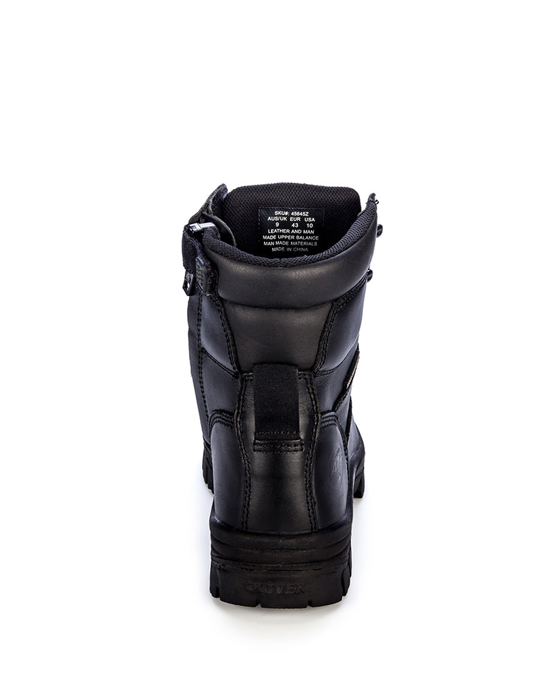 Oliver AT 45645z Composite Toe Zip Side Boot - Black | Buy Online
