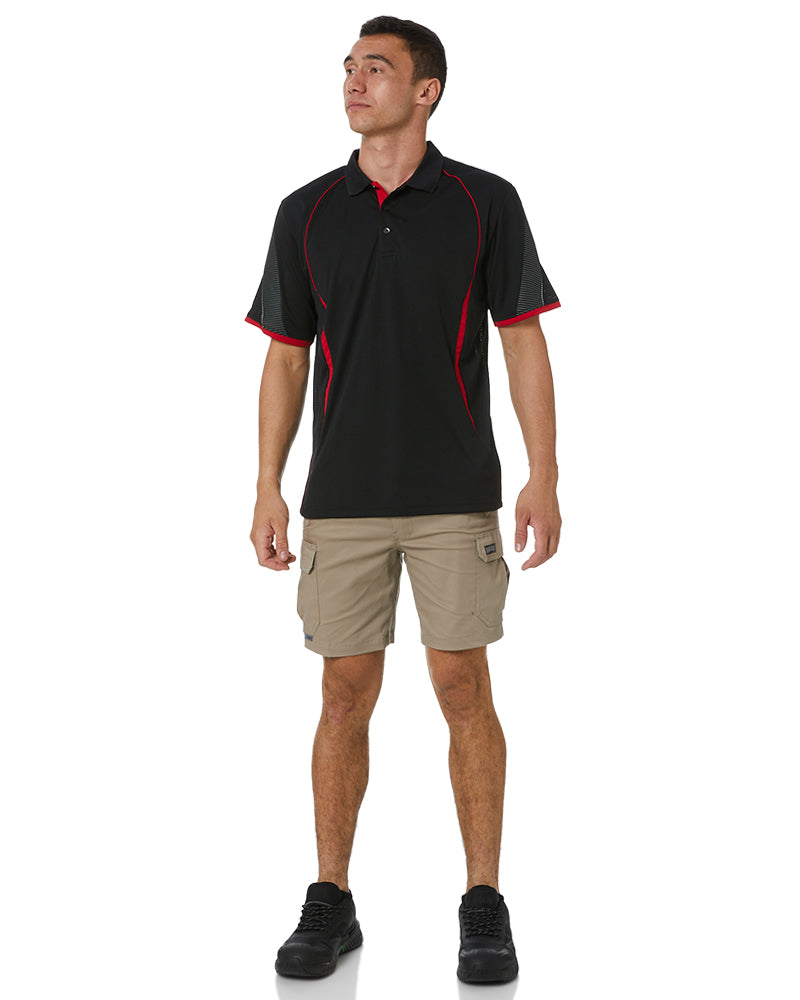 Biz Collection Razor Polo - Black/Red | Buy Online