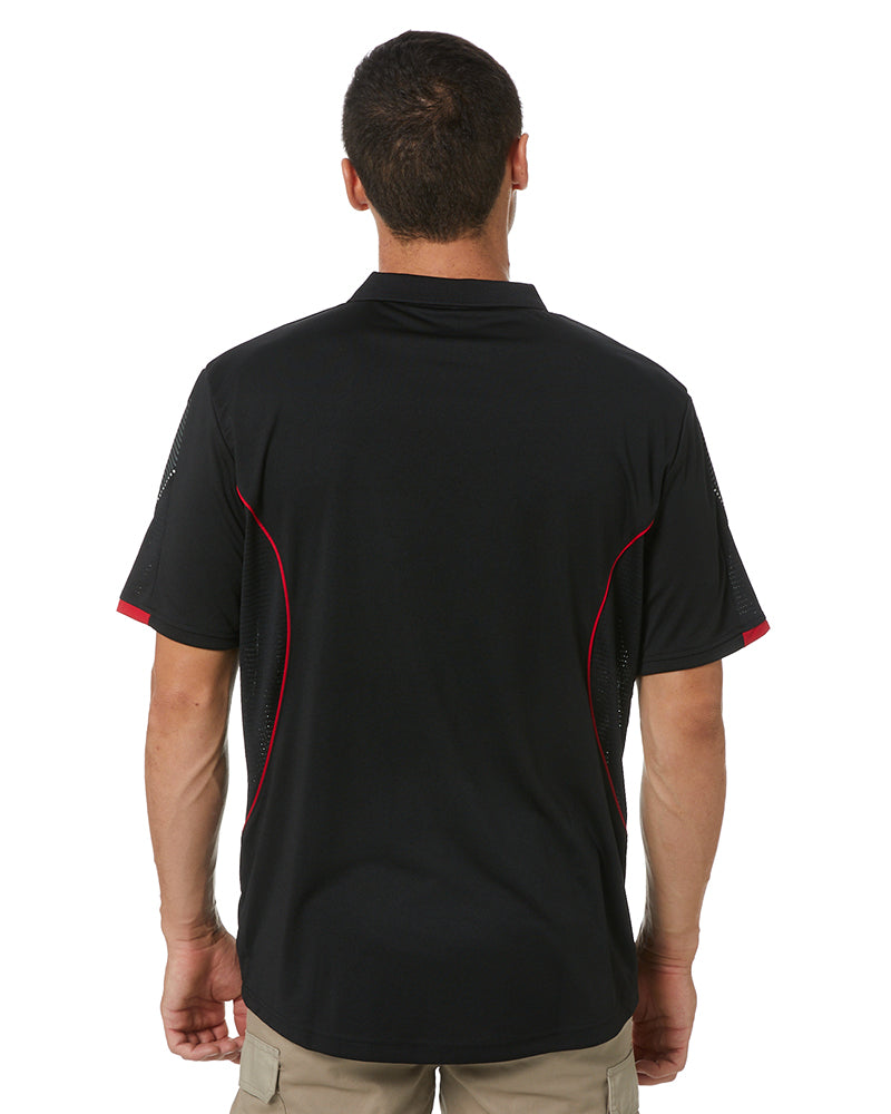 Biz Collection Razor Polo - Black/Red | Buy Online