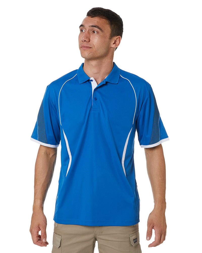 Biz Collection Razor Polo - Royal/White | Buy Online