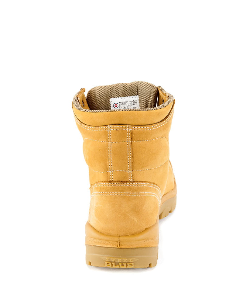 Steel Blue Argyle Lace Up Ankle Boot with Bump Cap - Wheat | Buy Online